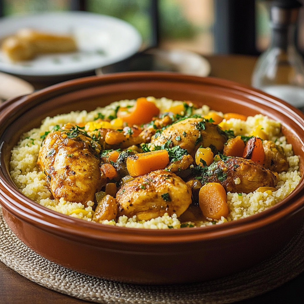 Moroccan Chicken Tagine with Couscous - Daily Family Meals | Tasty Recipes