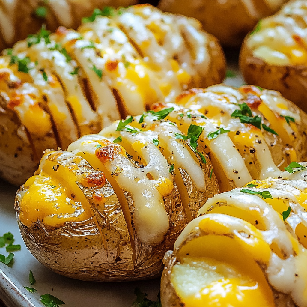 Quick and Easy Cheesy Hasselback Potatoes Recipe - Daily Family Meals ...