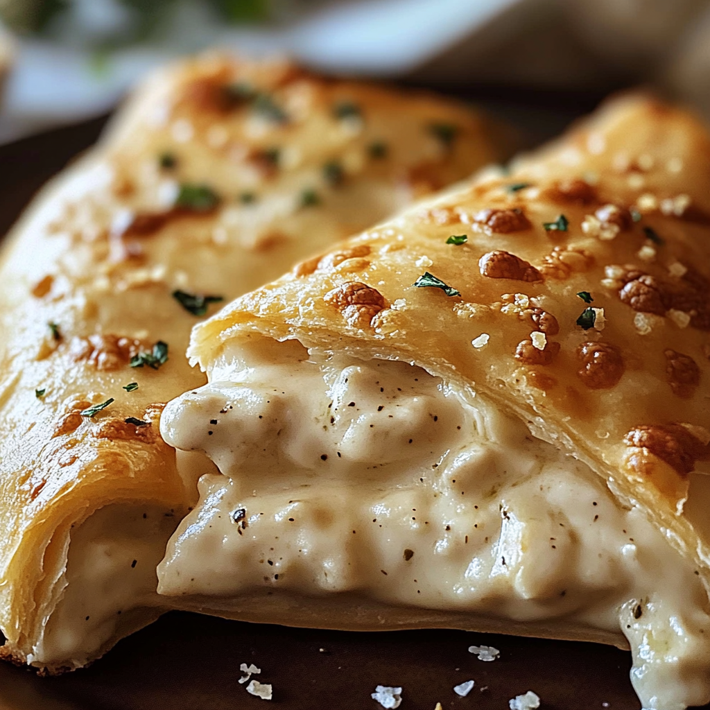 Chicken Alfredo Calzone - Daily Family Meals | Tasty Recipes