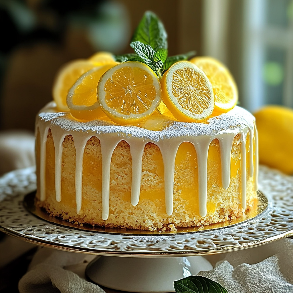 Limoncello Cake Delightful Italian Dessert Recipe - Daily Family Meals ...