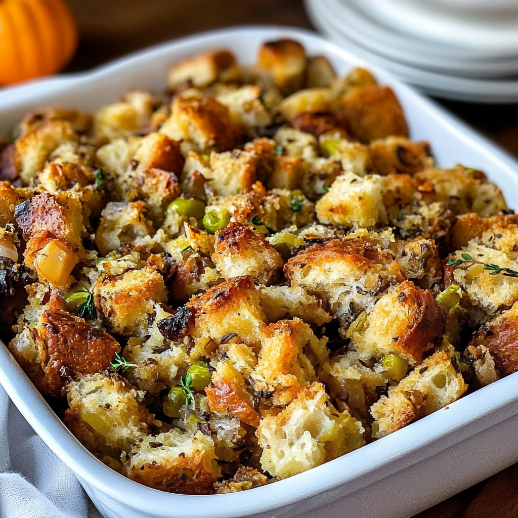 Delicious Classic Thanksgiving Stuffing Recipe - Daily Family Meals ...