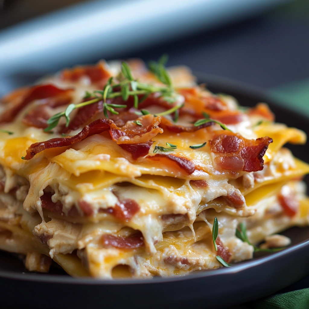 Lasagne Ranch au Poulet et au Bacon - Daily Family Meals | Tasty Recipes