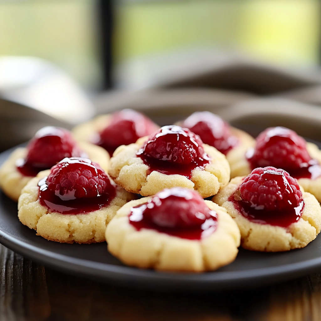 Raspberry Cheesecake Thumbprint Cookies - Daily Family Meals | Tasty ...