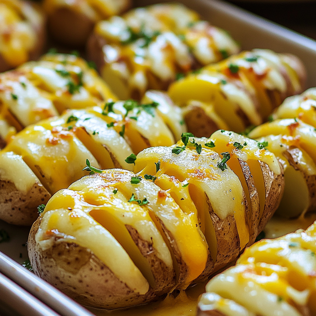 Quick and Easy Cheesy Hasselback Potatoes Recipe - Daily Family Meals ...