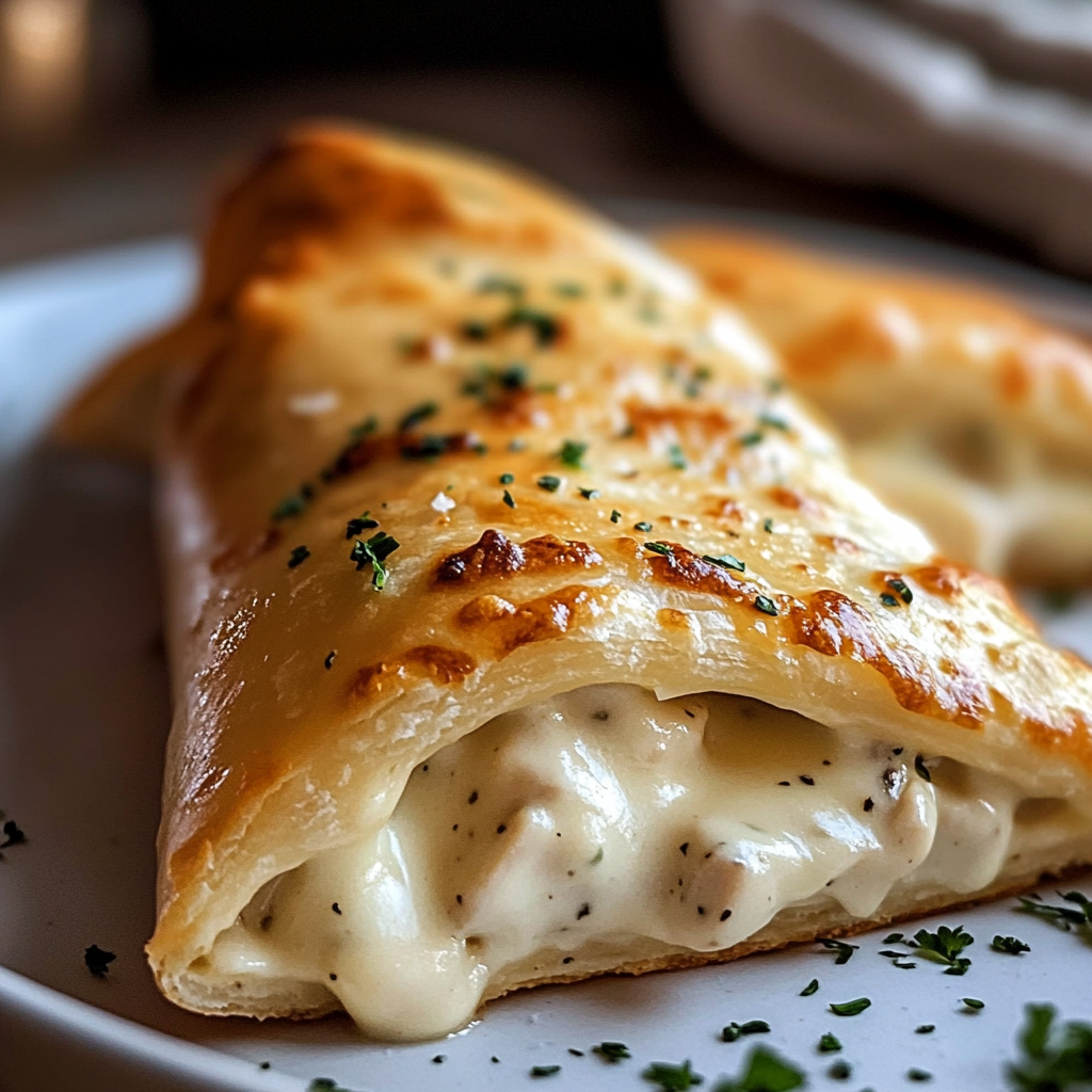 Chicken Alfredo Calzone - Daily Family Meals | Tasty Recipes