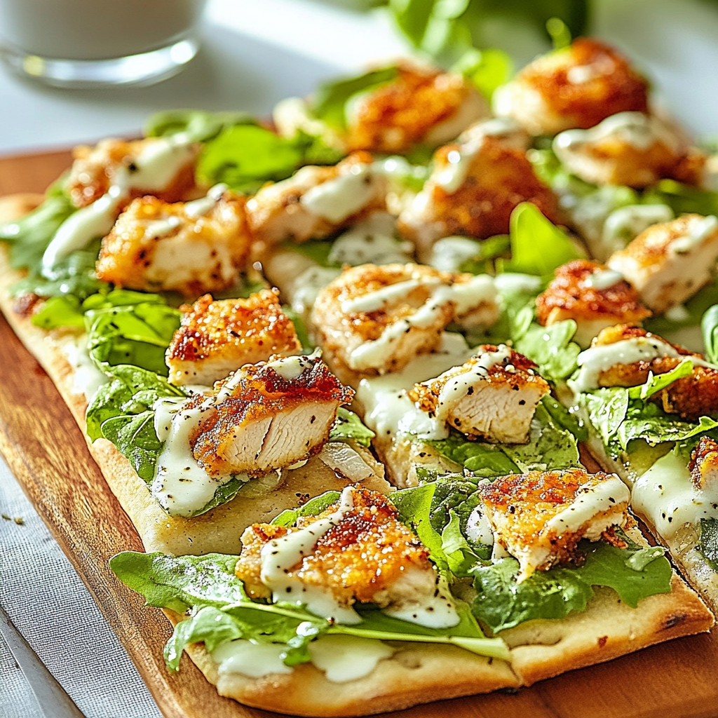 Crispy Chicken Caesar Flatbreads: A Deliciously Easy Recipe - Daily ...