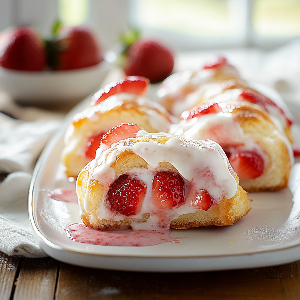 Delicious Strawberry Cream Cheese Rolls Recipe