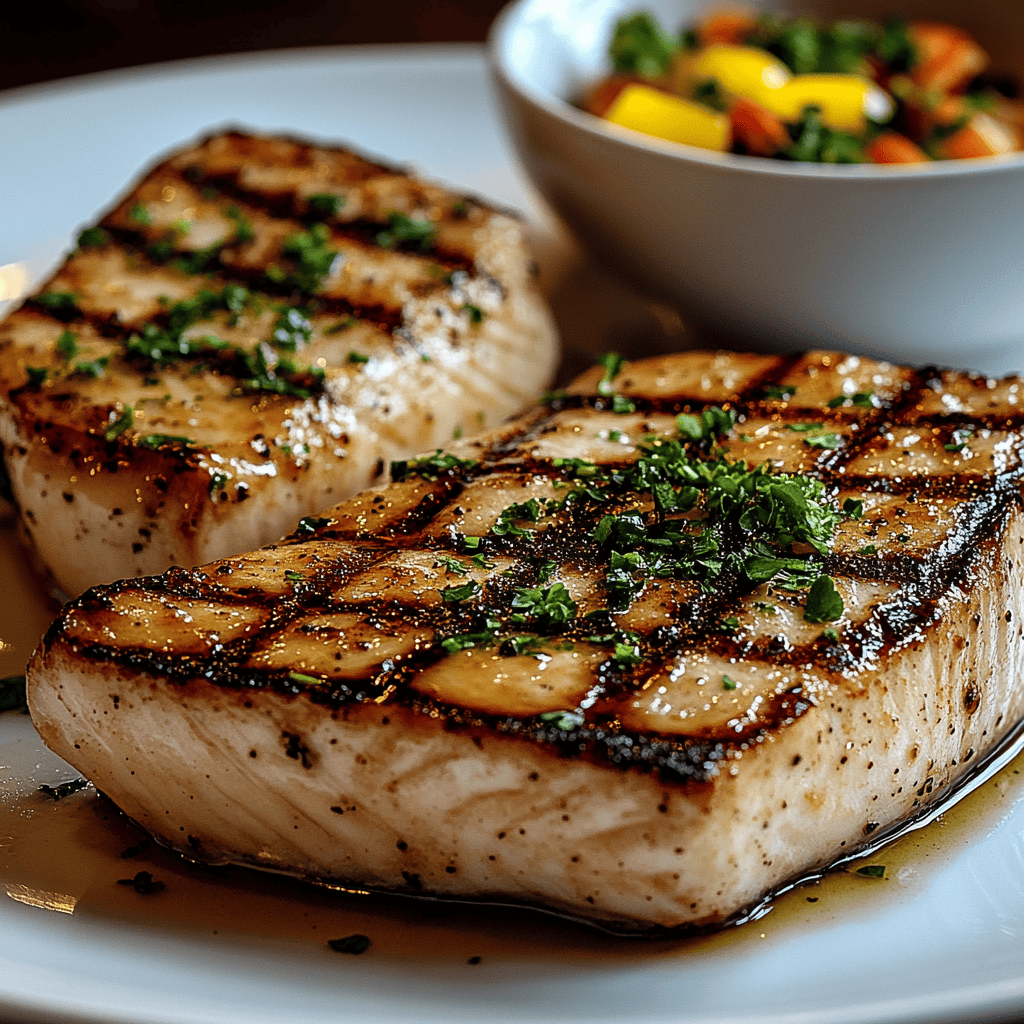 Delicious Grilled Swordfish Steaks Recipe - Daily Family Meals | Tasty ...